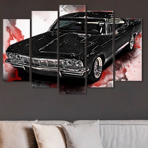 1965 Chevrolet Impala Artwork Chevy Impala Wall Decor Impala - Etsy