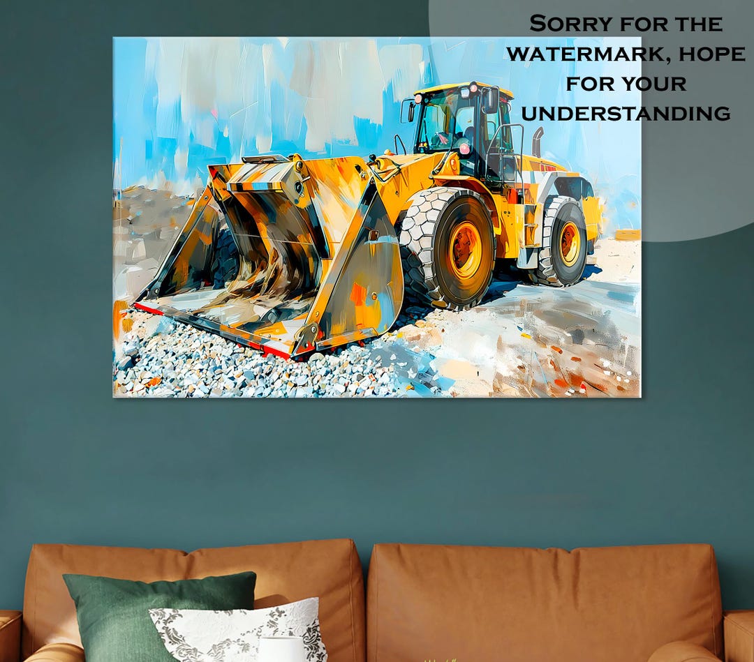 Caterpillar 980G Canvas Print | Wheel Loader Poster & Wall Decor | CAT ...