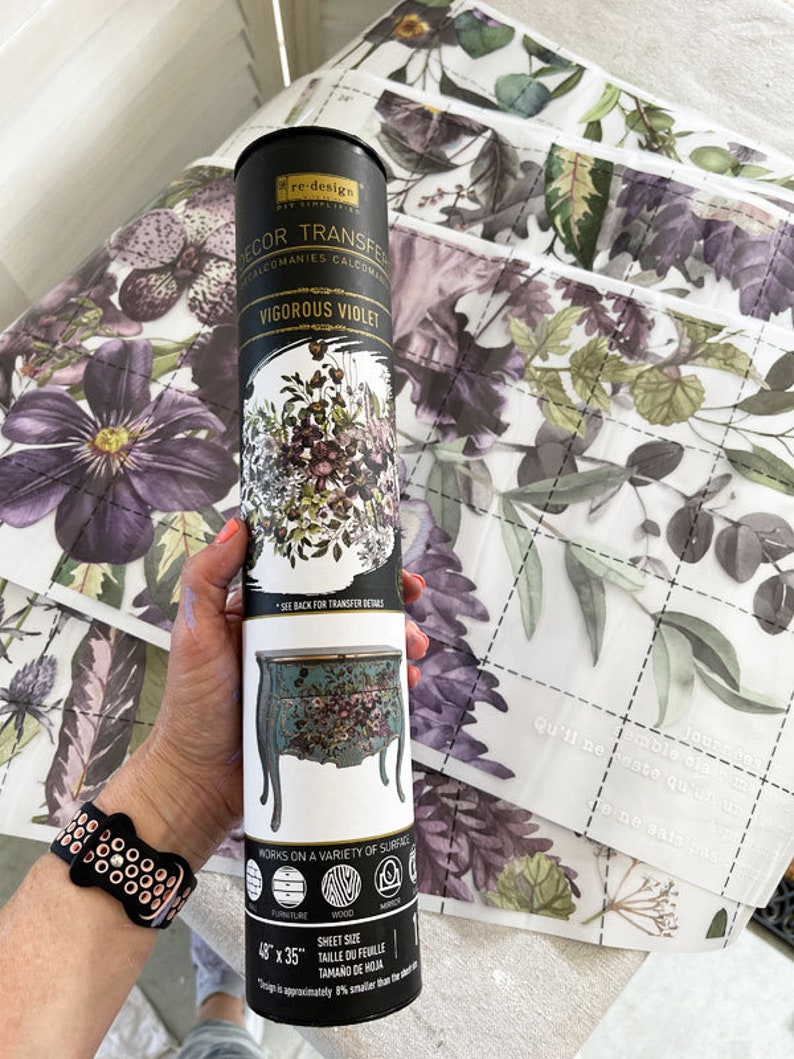 VIGOROUS VIOLET Redesign Décor Transfer - Etsy