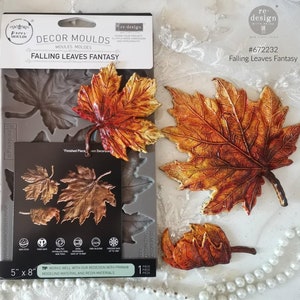 FALLING LEAVES FANTASY Redesign Decor Mould - Etsy