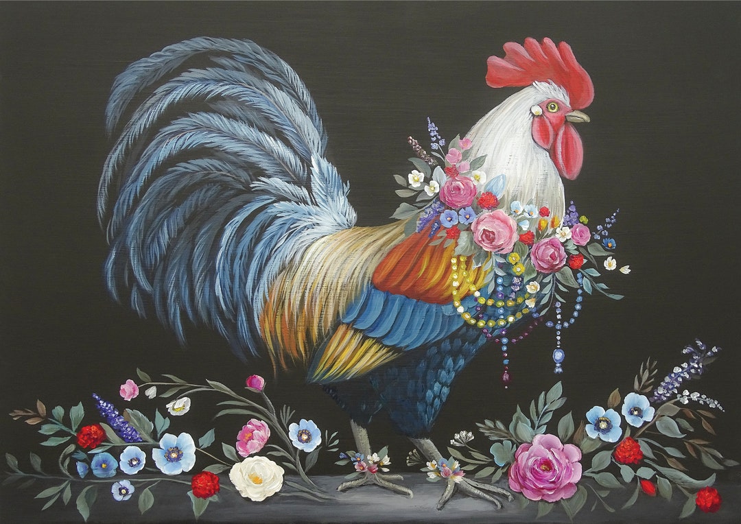 ROYAL ROOSTER A3 Rice Decoupage Paper by Belles and Whistles - Etsy