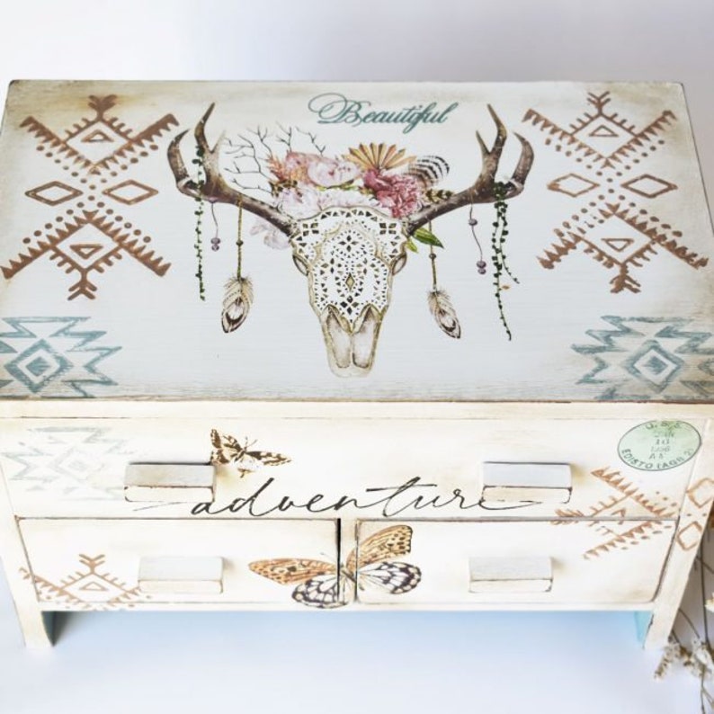 BOHEMIAN SOLSTICE Redesign Décor Transfer - Etsy