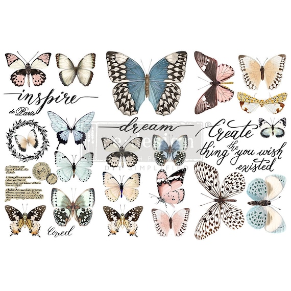 PAPILLON COLLECTION Redesign Décor Transfer - Etsy
