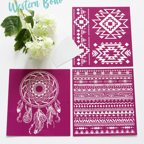 Southwestern Stencil - Etsy