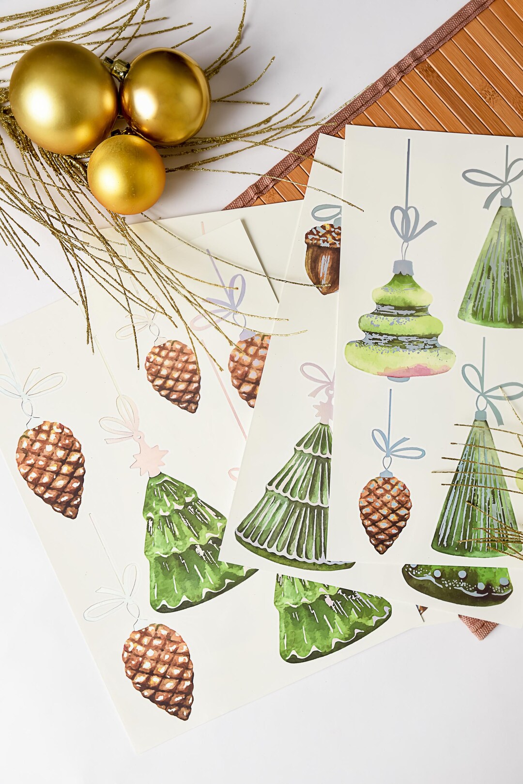 HOLIDAY HOLOGRAM Water Slide Transfer by Belles and Whistles - Etsy
