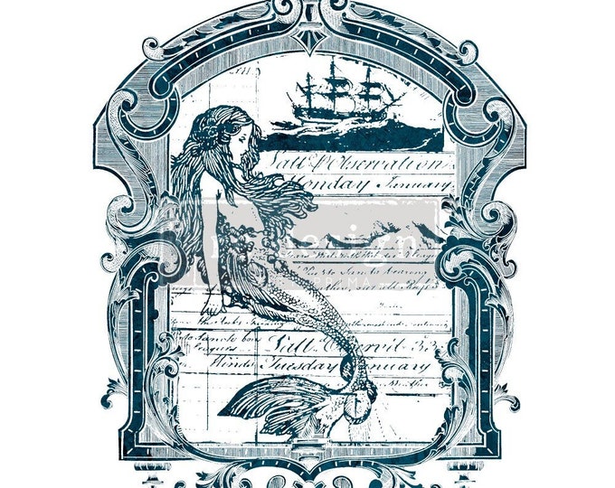 MERMAID Redesign Décor Transfer - Etsy