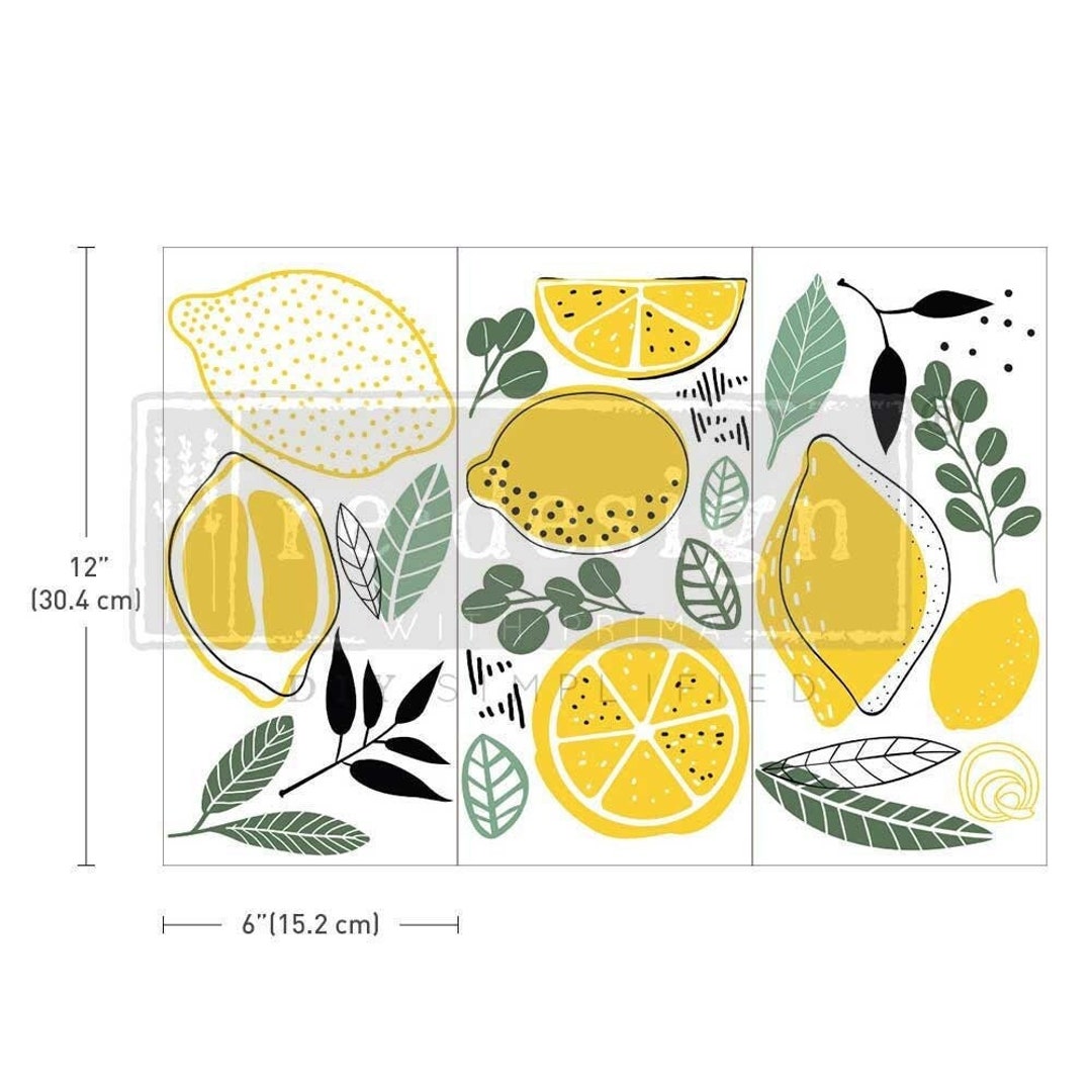 LEMON Redesign Décor Transfer - Etsy