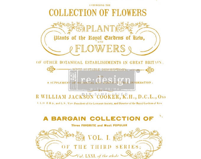 FLOWER COLLECTOR Redesign Décor Transfer - Etsy