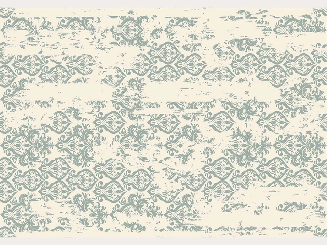DISTRESSED DAMASK Decoupage Rice Paper by Belles and Whistles - Etsy