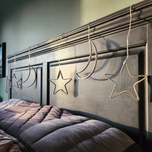 Star & Moon String Light: White Metal free Shipping - Etsy