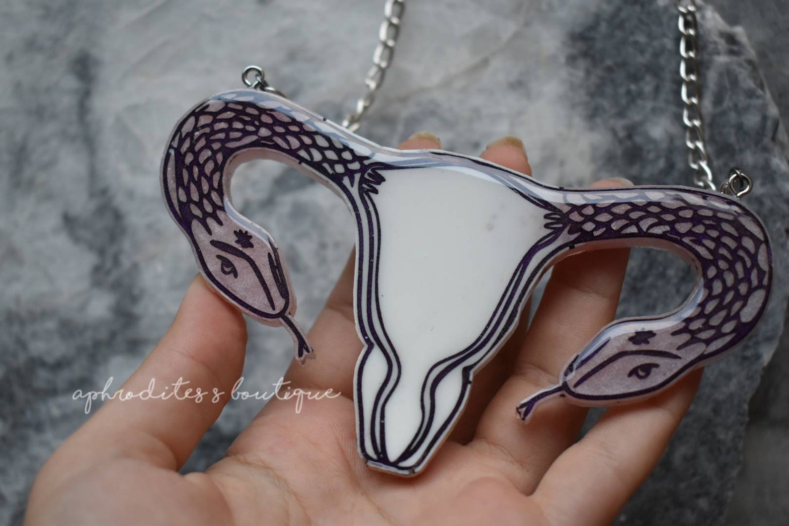 Snake Fertility Wall Hanging Witchy Uterus Wall Decor | Etsy