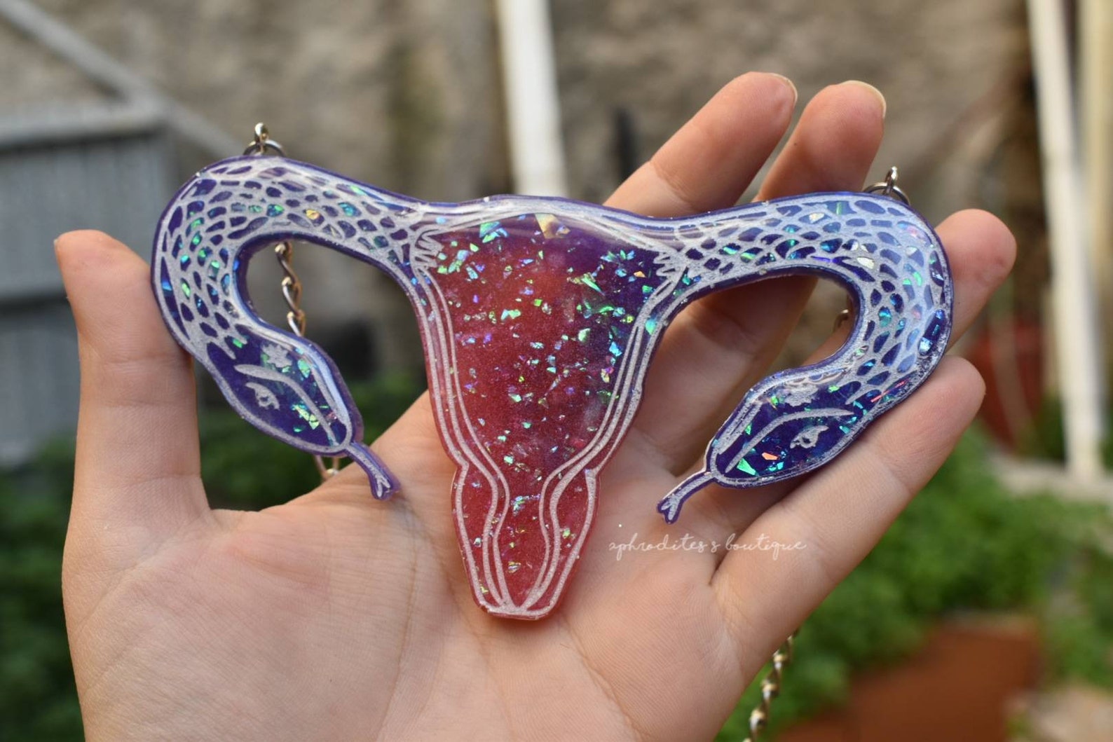 Snake Fertility Wall Hanging Witchy Uterus Wall Decor in | Etsy