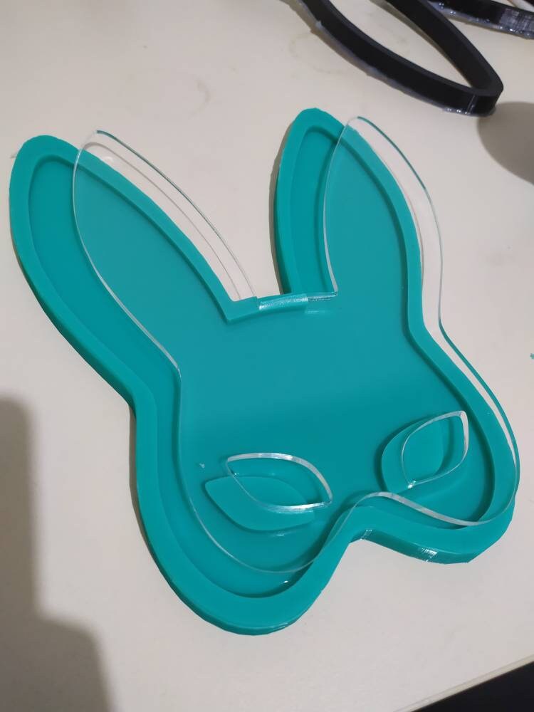 Made to Order Bunny Mask Shinny Silicone Mask Mold for Resin | Etsy