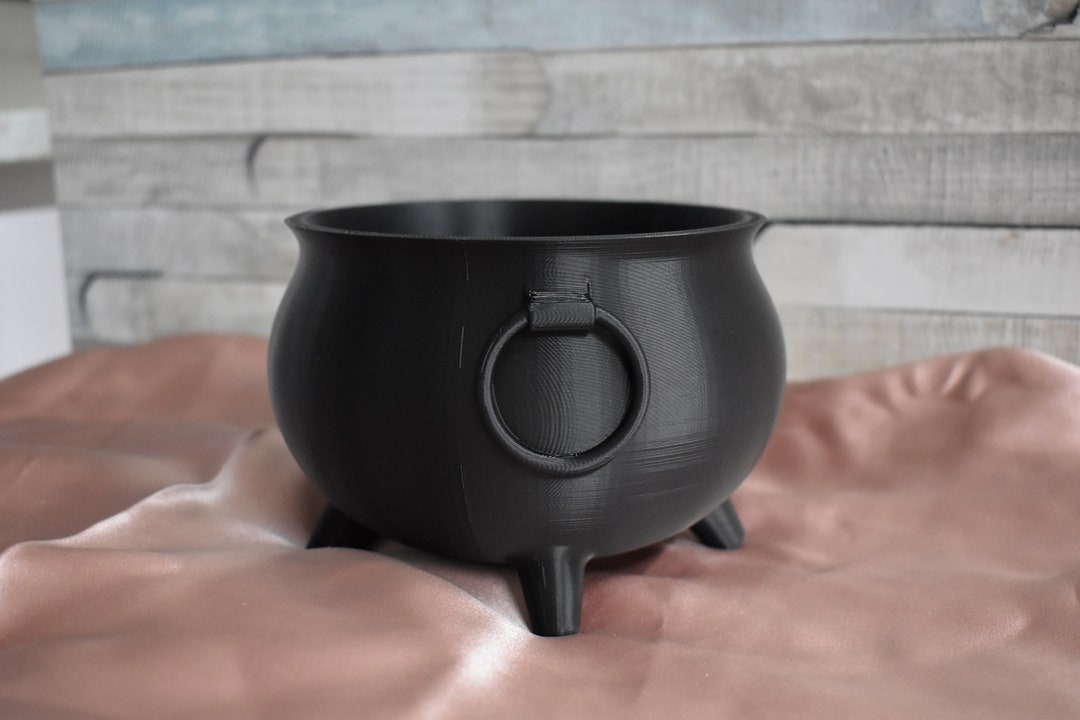 Cauldron 3D Planter 3D Printed Witchy Cauldron Pot With Drainage Made ...