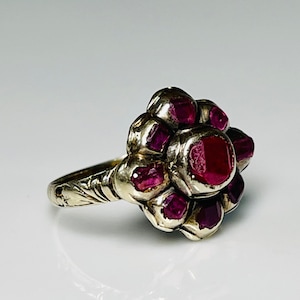 Ruby Ring Early 1700s Flat Cut Sicilian Ruby Engagement Ring 14K Gold ...