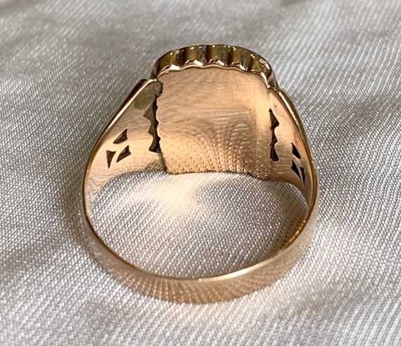 Victorian Signet Ring Antique Rose Gold Victorian 180… - Gem