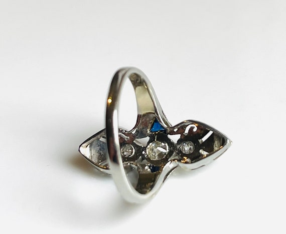 20K Mine Cut Diamond Engagement Ring Art Deco Diamond… - Gem