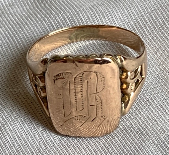 Victorian Signet Ring Antique Rose Gold Victorian 180… - Gem