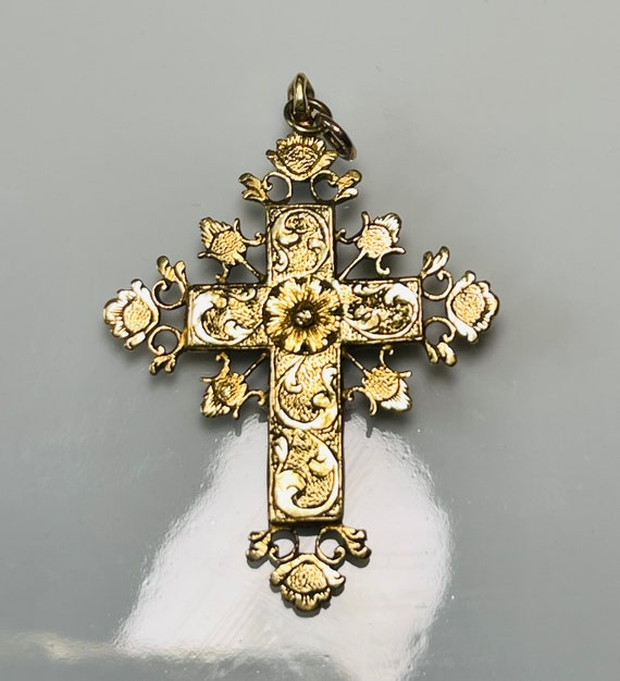 Emerald Cross 1700 18K Antique Italian Emerald Table … - Gem