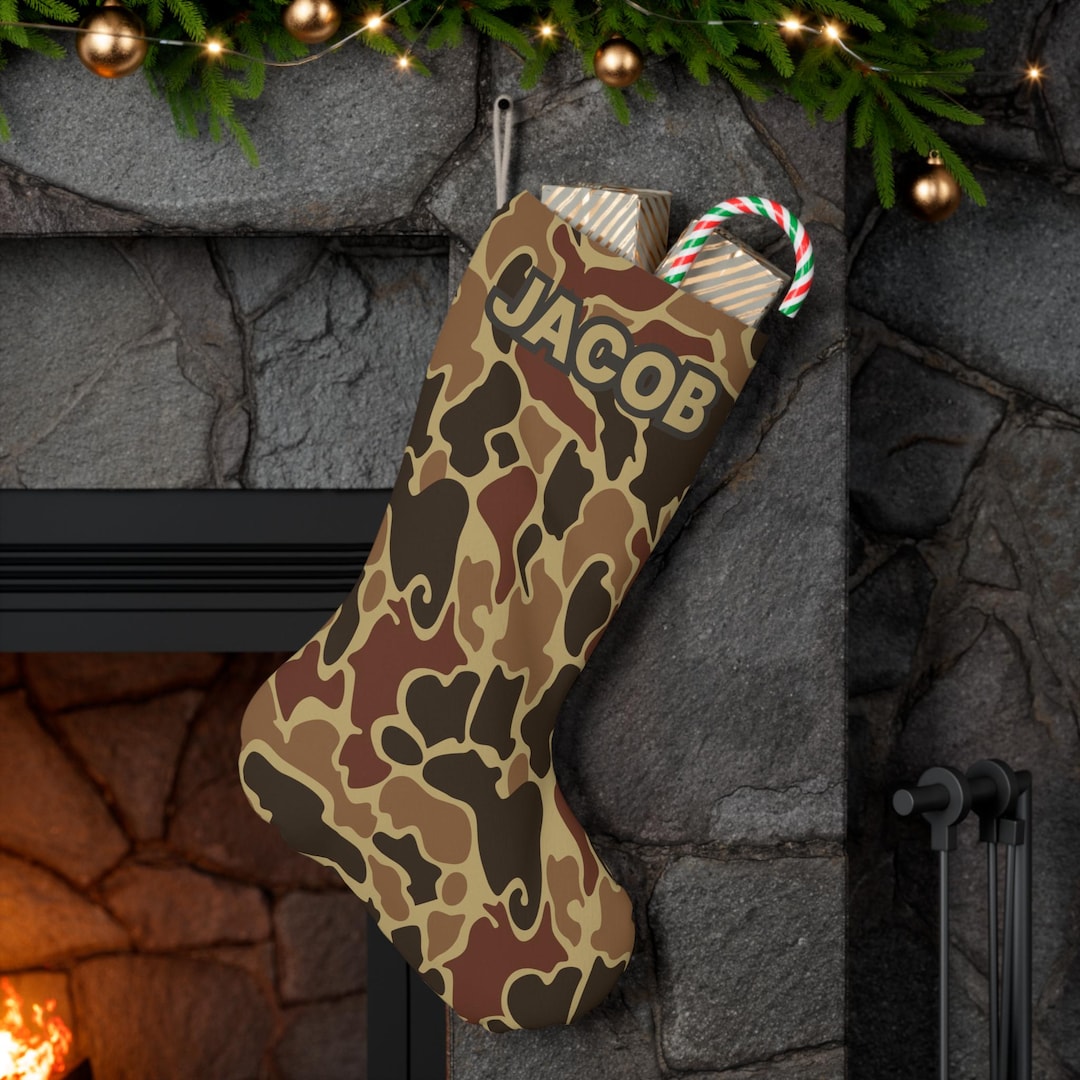 Duck Camo Santa Stocking, Christmas Stocking, Personalized Stocking ...