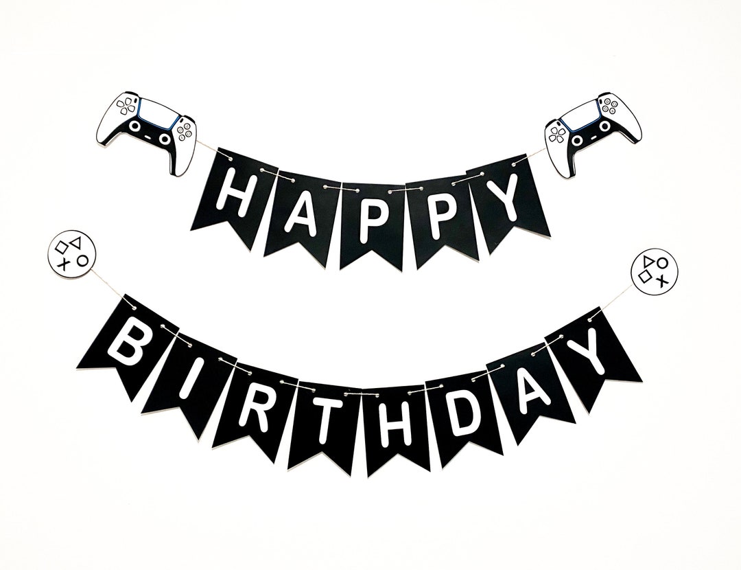 Video Game Birthday Banner, Video Game Birthday Party, Video Game Theme ...