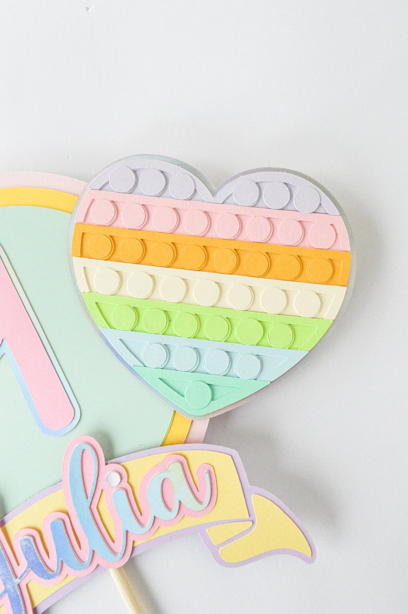 Pop-it Cake Topper, Pop It Birthday Decorations, Fidget Toy Party ...