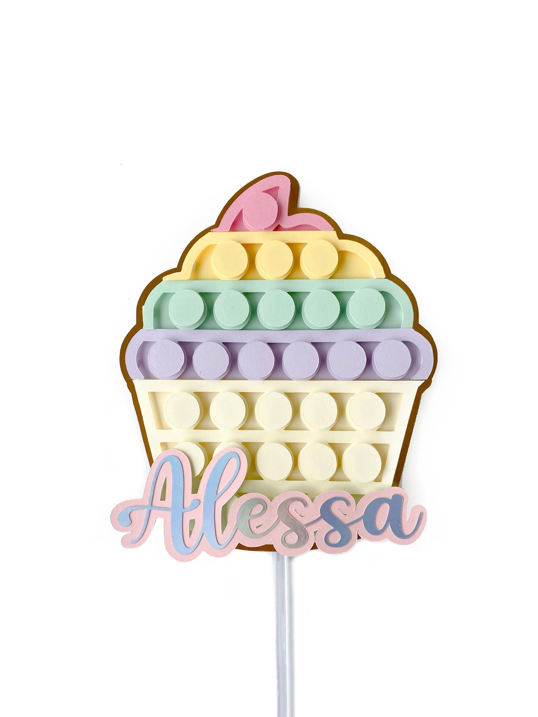 Pop-it Cake Topper, Pop It Birthday Decorations, Fidget Toy Party, Pop ...