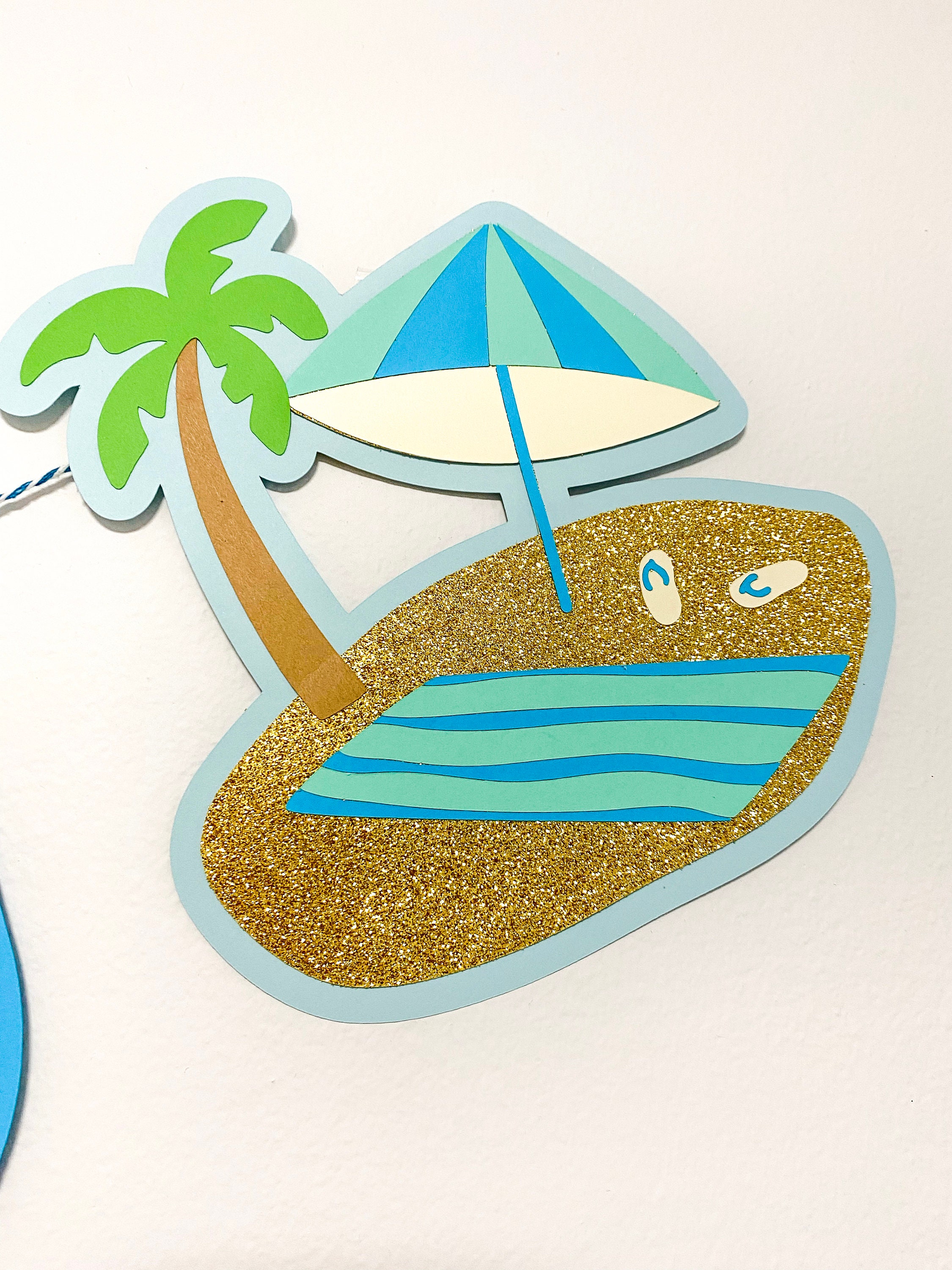 Beach Birthday Banner Tropical Beach Birthday Banner - Etsy