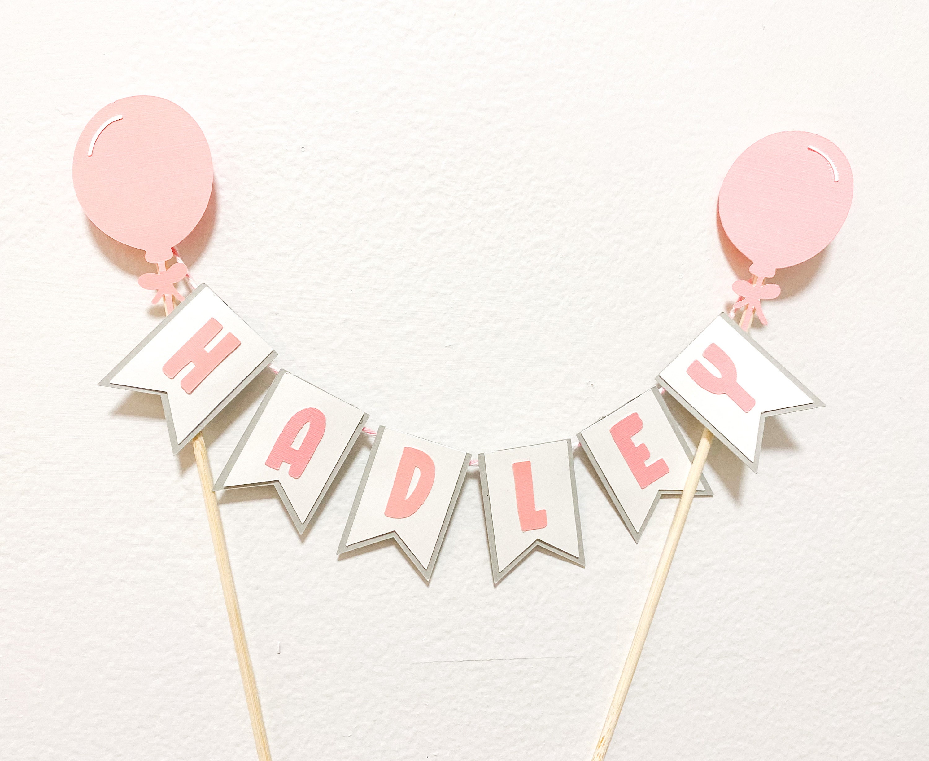 Birthday Cake Banner Bunting Cake Banner Birthday Flag | Etsy