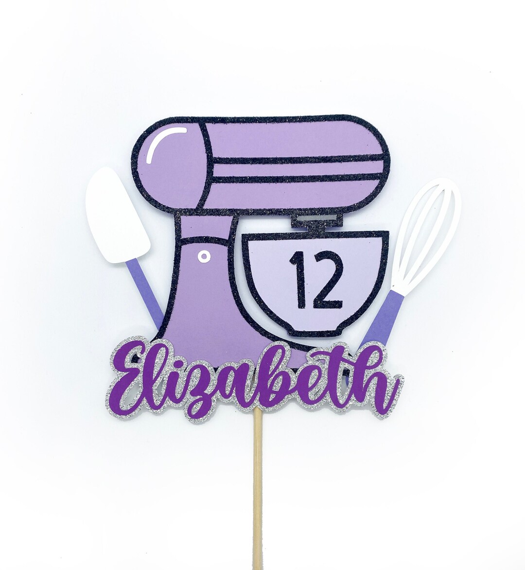 Baking Cake Topper, Baking Birthday Cake Topper, Personalized Baking ...