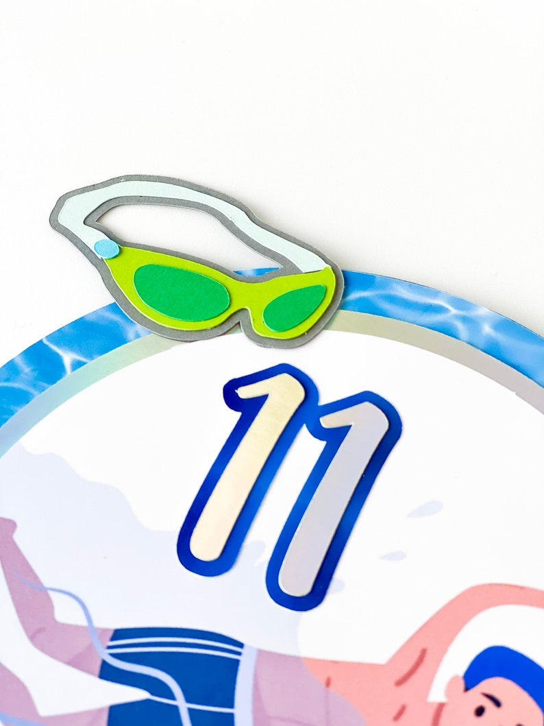 Swimming Cake Topper, Swimming Birthday Cake Topper, Swim Cake Topper ...