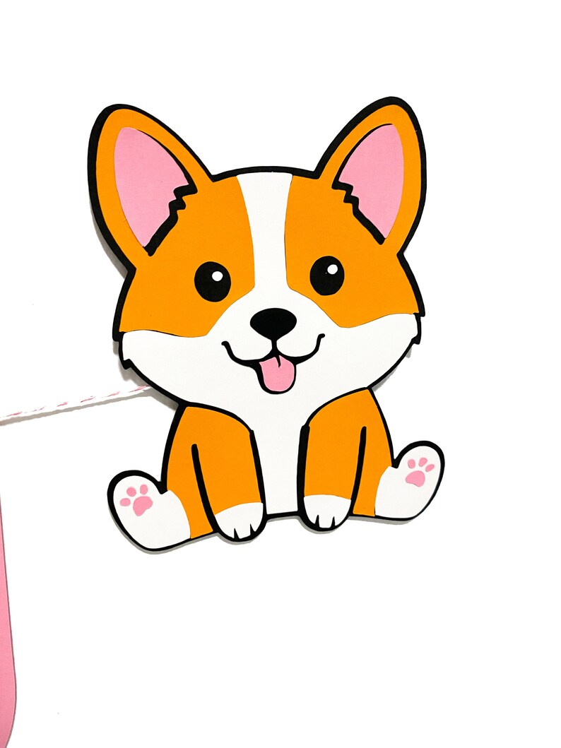 Corgi Birthday Party Banner, Corgi Theme Party, Dog Birthday Banner ...