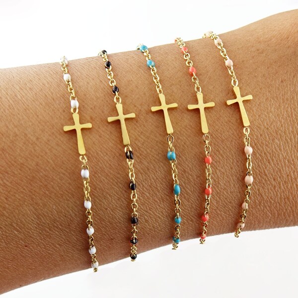 Cross Bracelet - Etsy