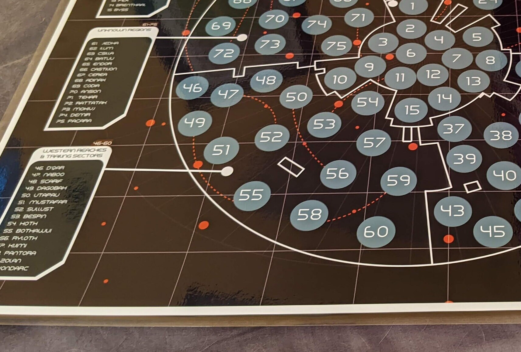Playable Sector Set Bingo Game From Star Wars Galactic Starcruiser - Etsy