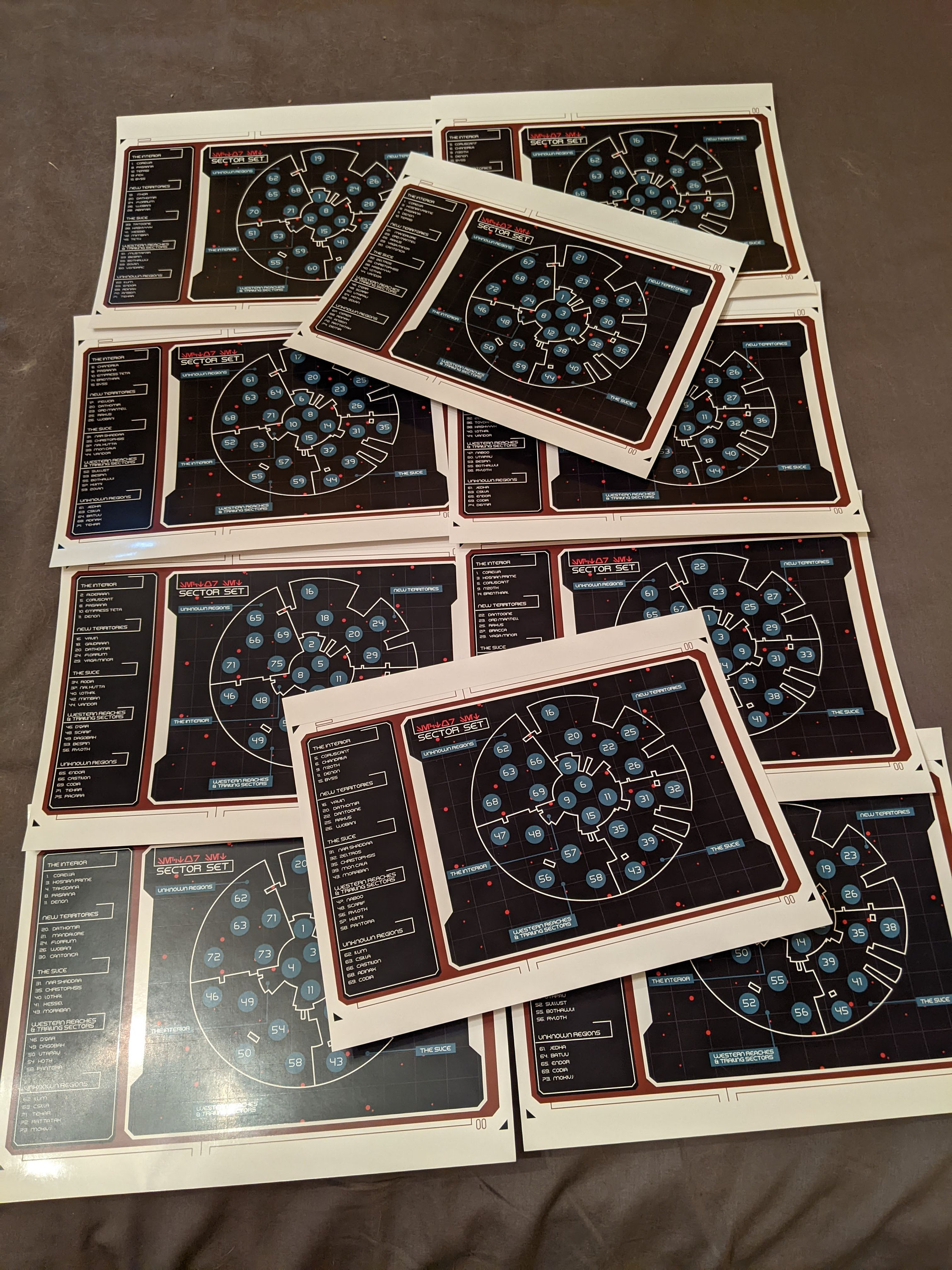 Playable Sector Set Bingo Game From Star Wars Galactic Starcruiser - Etsy