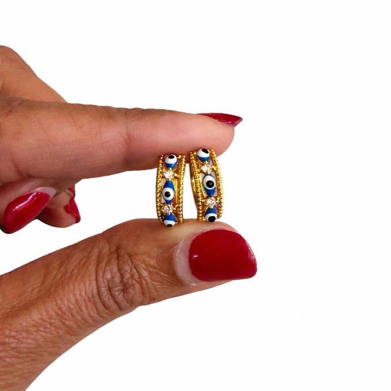 Huggies Evil Eye Gold - Etsy