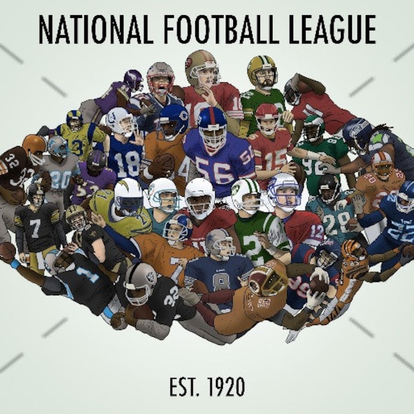 Nfl Poster - Etsy