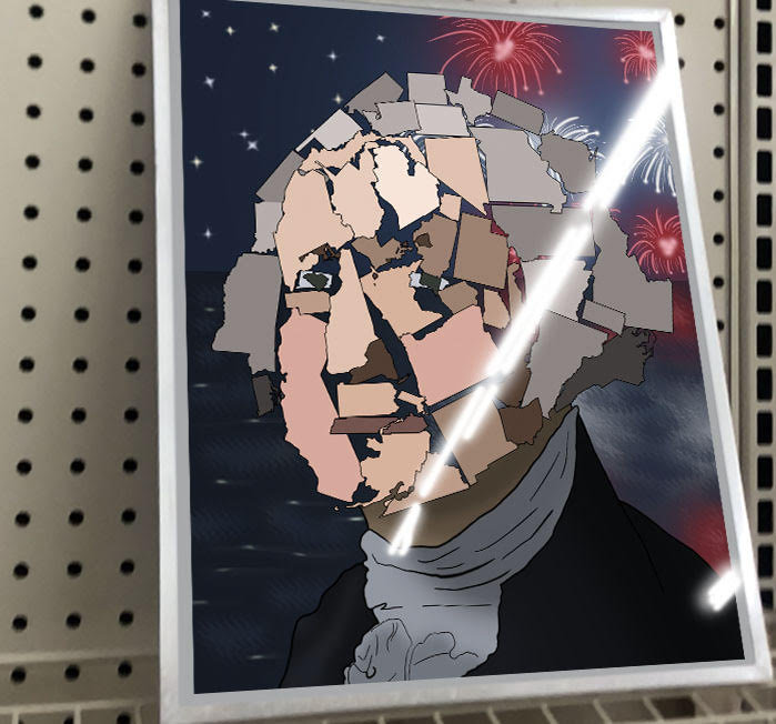 George Washington Collage Portrait - Etsy