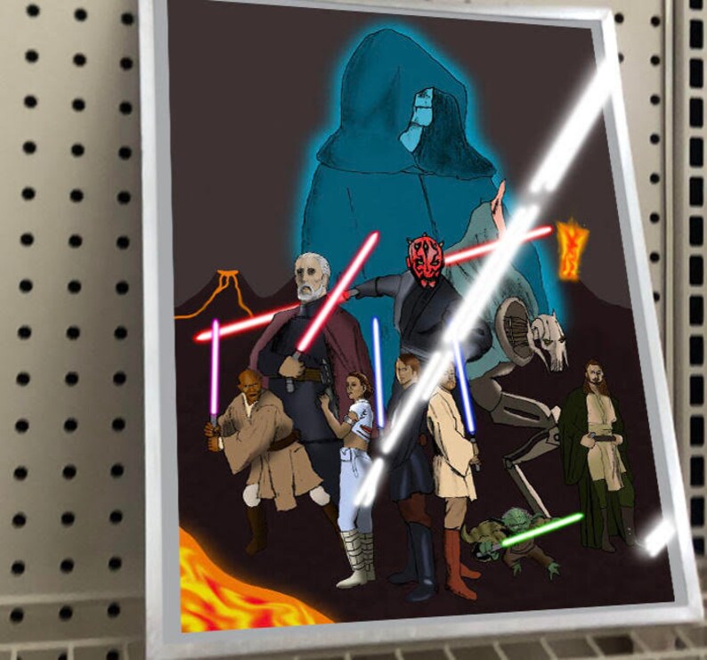 Star Wars Prequel Trilogy Poster - Etsy