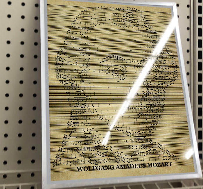 Mozart Musical Notation Collage - Etsy