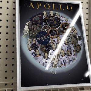 Apollo Program NASA Poster - Etsy