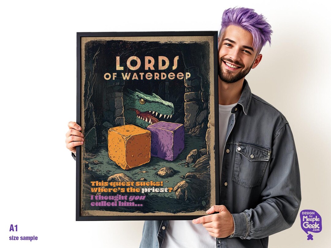 Lords of Waterdeep Poster | D&D Board Game Art (digital Download) - Etsy