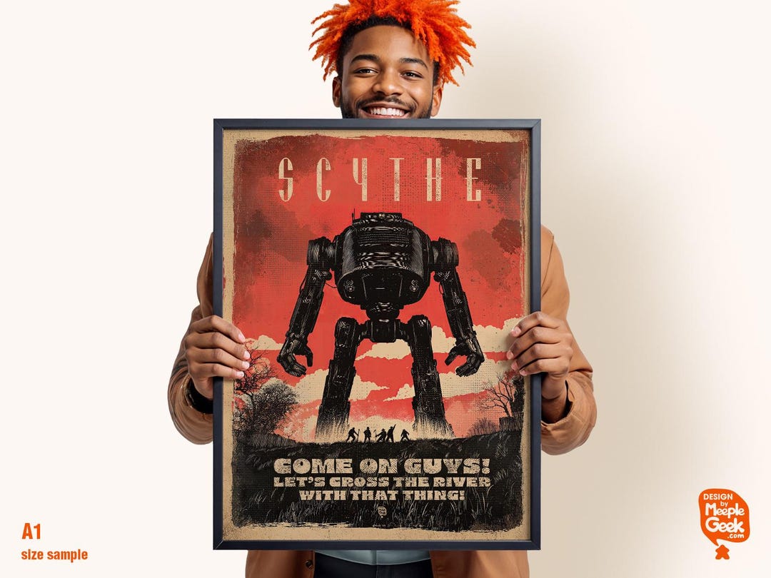 Scythe Board Game Poster I Epic Mech Art Print for Tabletop Gaming Fans ...
