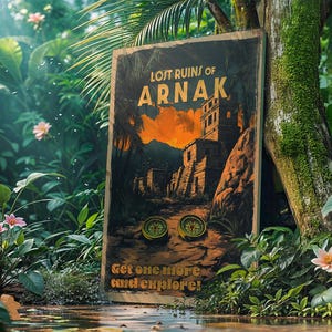 Lost Ruins of Arnak Board Game Poster I Art Print for Tabletop Gamers I ...