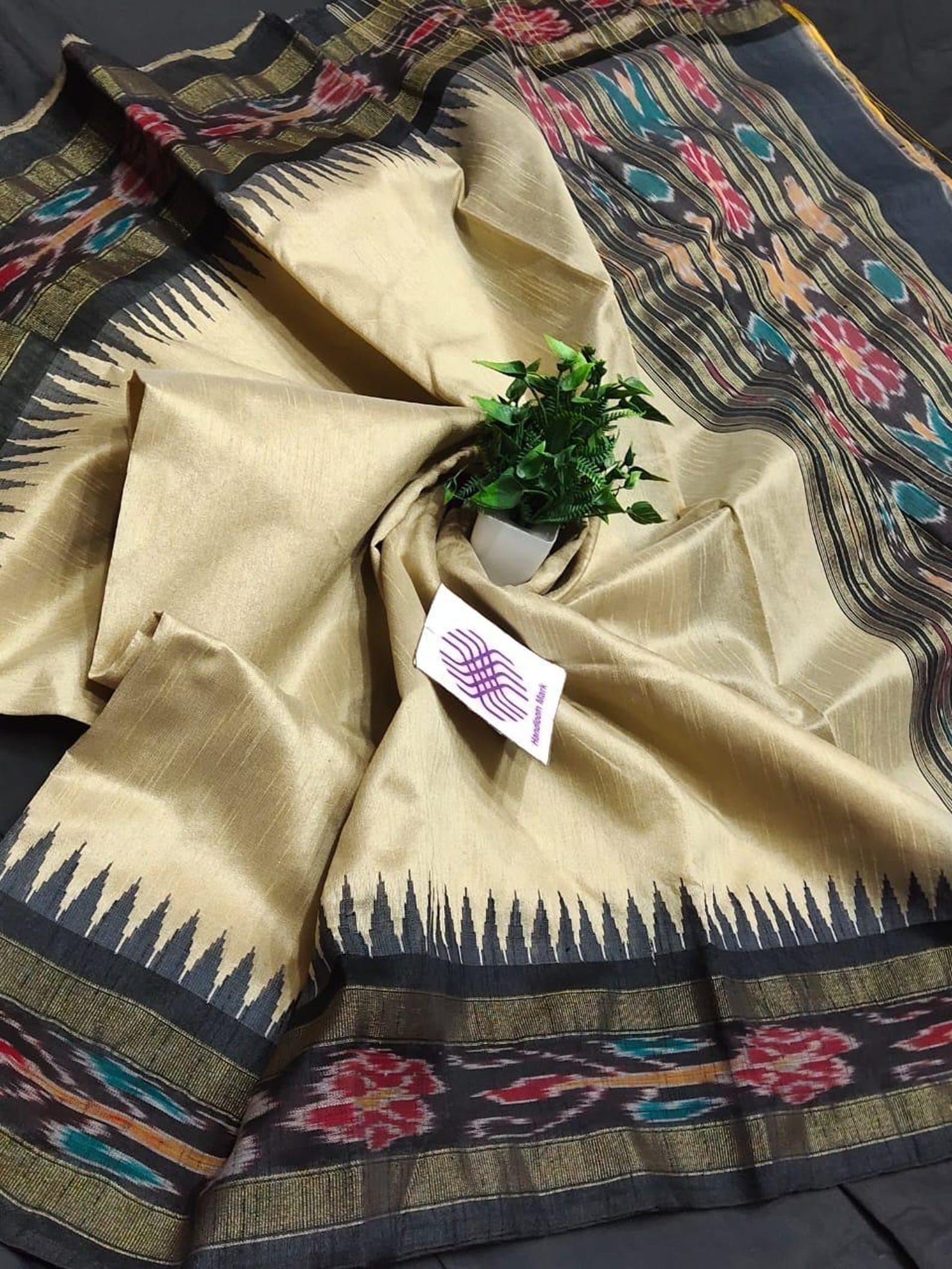 Raw Tussar Silk Saree - Etsy