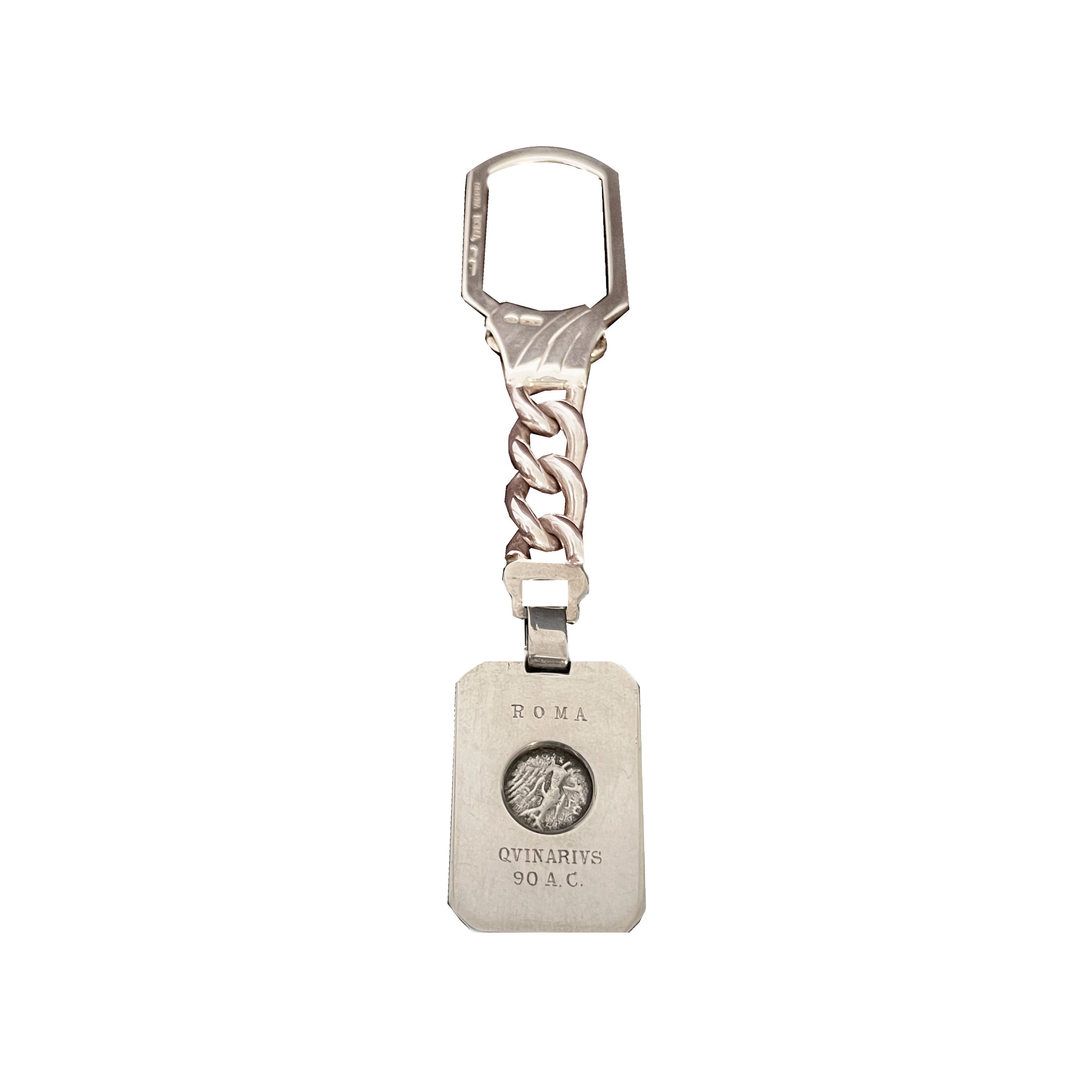 Roman Coin 90 BC Depicting the God Apollo Mounted in a Sterling Silver ...