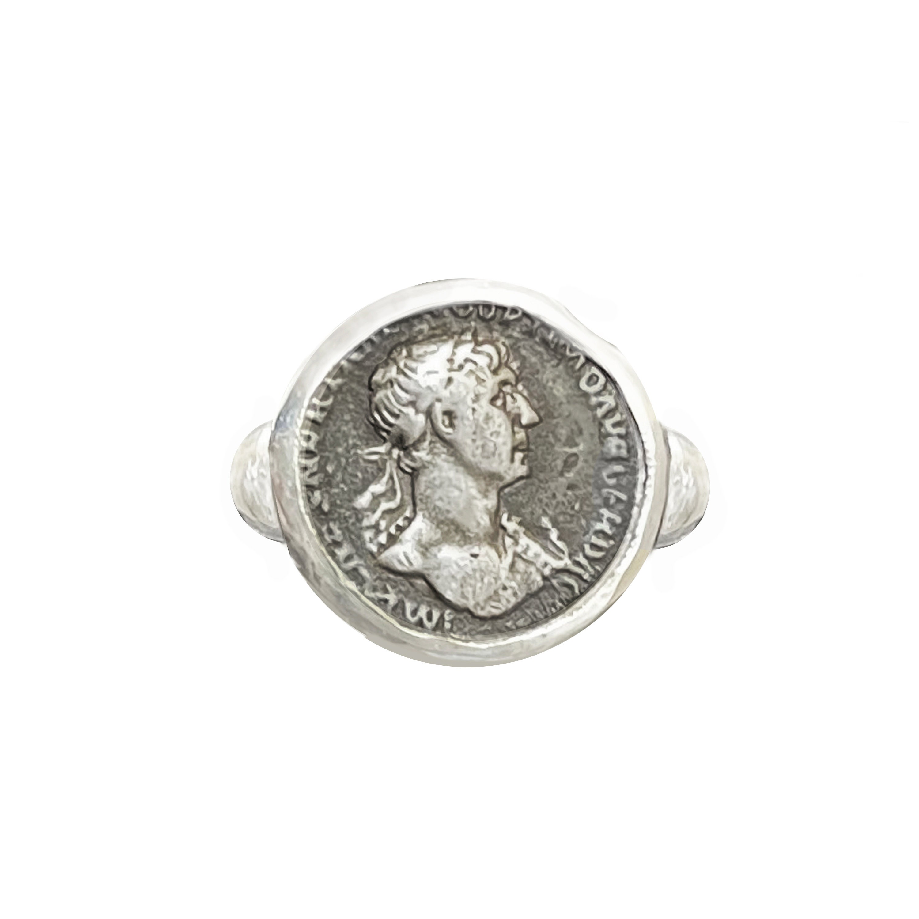 Roman Coin Ring 1st Century AD Depicting Emperor Trajan Mars on the ...