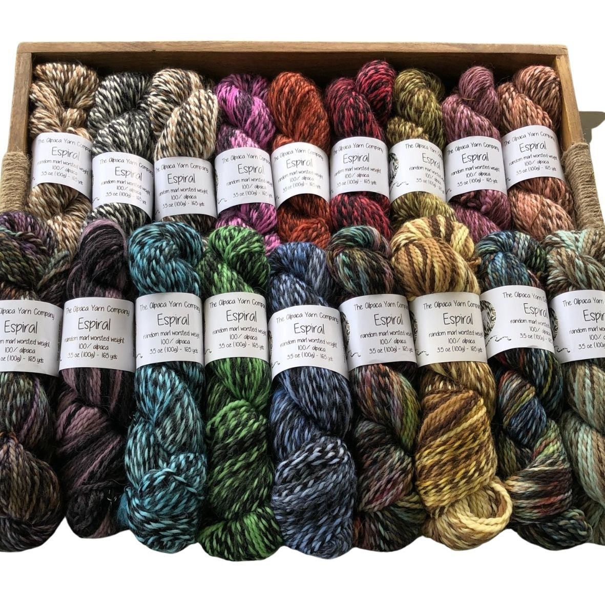 Alpaca Yarn | Natural Fiber in 2 Ply Worsted Weight Hand Dyed Skeins ...