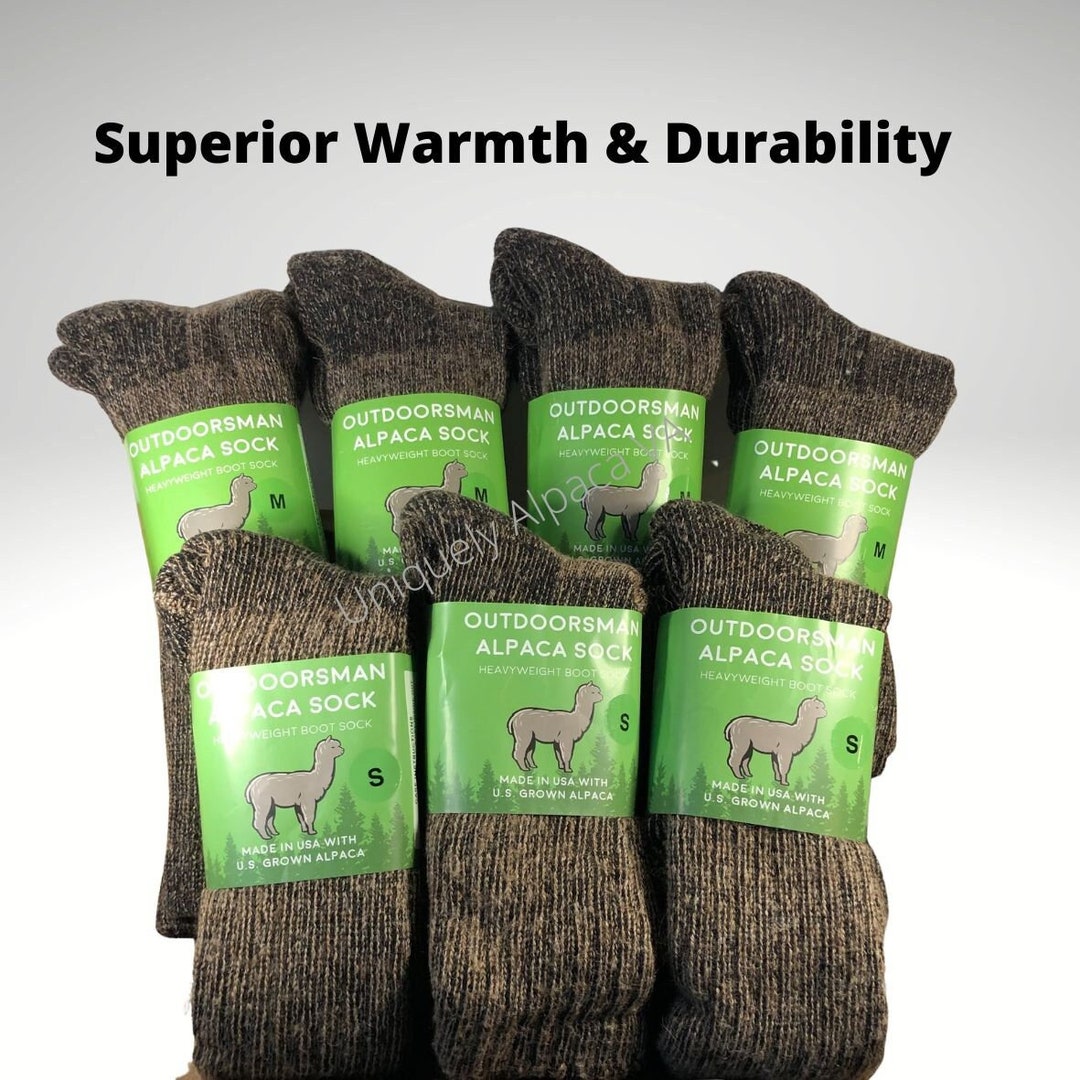 Alpaca Socks Outdoorsman Boot Socks Heavy Weight Alpaca - Etsy