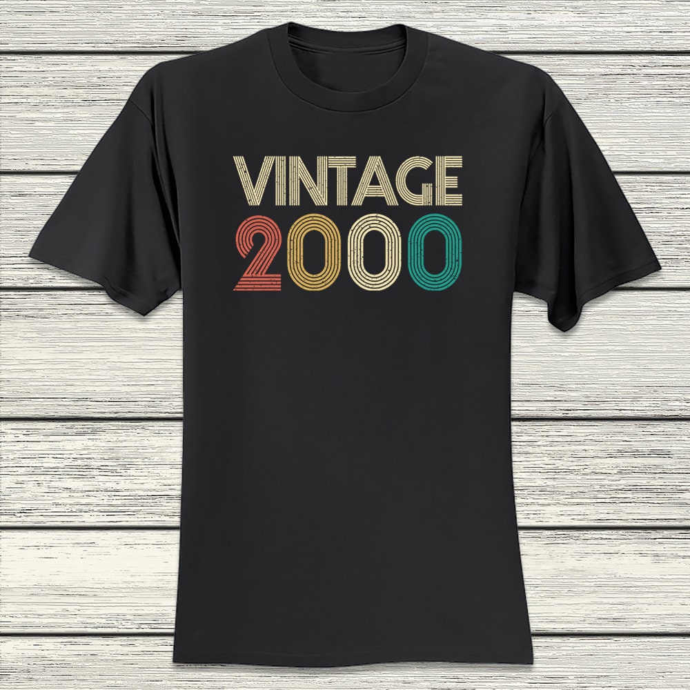 Vintage 2000 Shirt 20th Birthday Shirt 2000 Shirt 20th Birthday Gift ...